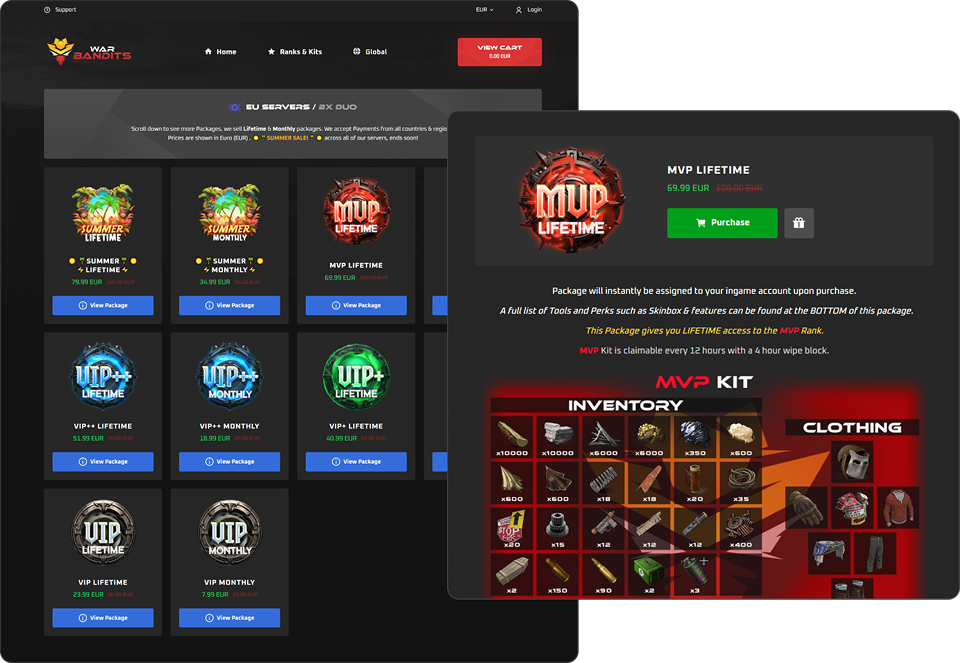 Tebex - WarBandits & Tebex